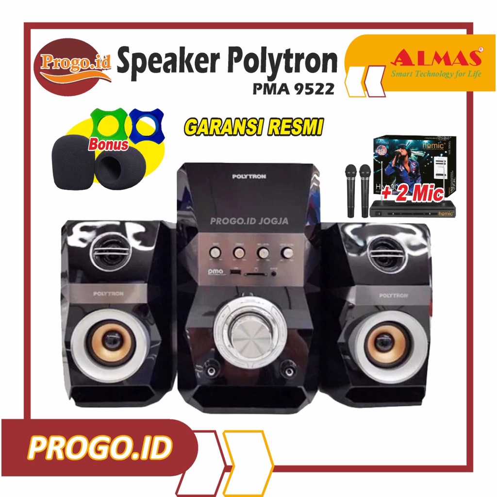 Jual SPEAKER SALON BLUETOOTH PORTABLE POLYTRON PMA 9502 | MULTIMEDIA ...
