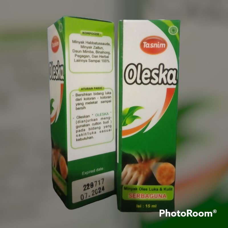 Jual Tasnim Oleska Obat oles luka kulit, gatal, bakar, panu & herpes ...