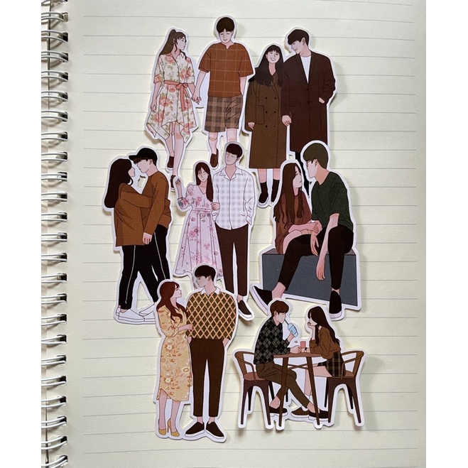 Jual couple sticker | sticker couple untuk journal dan scrapbook ...