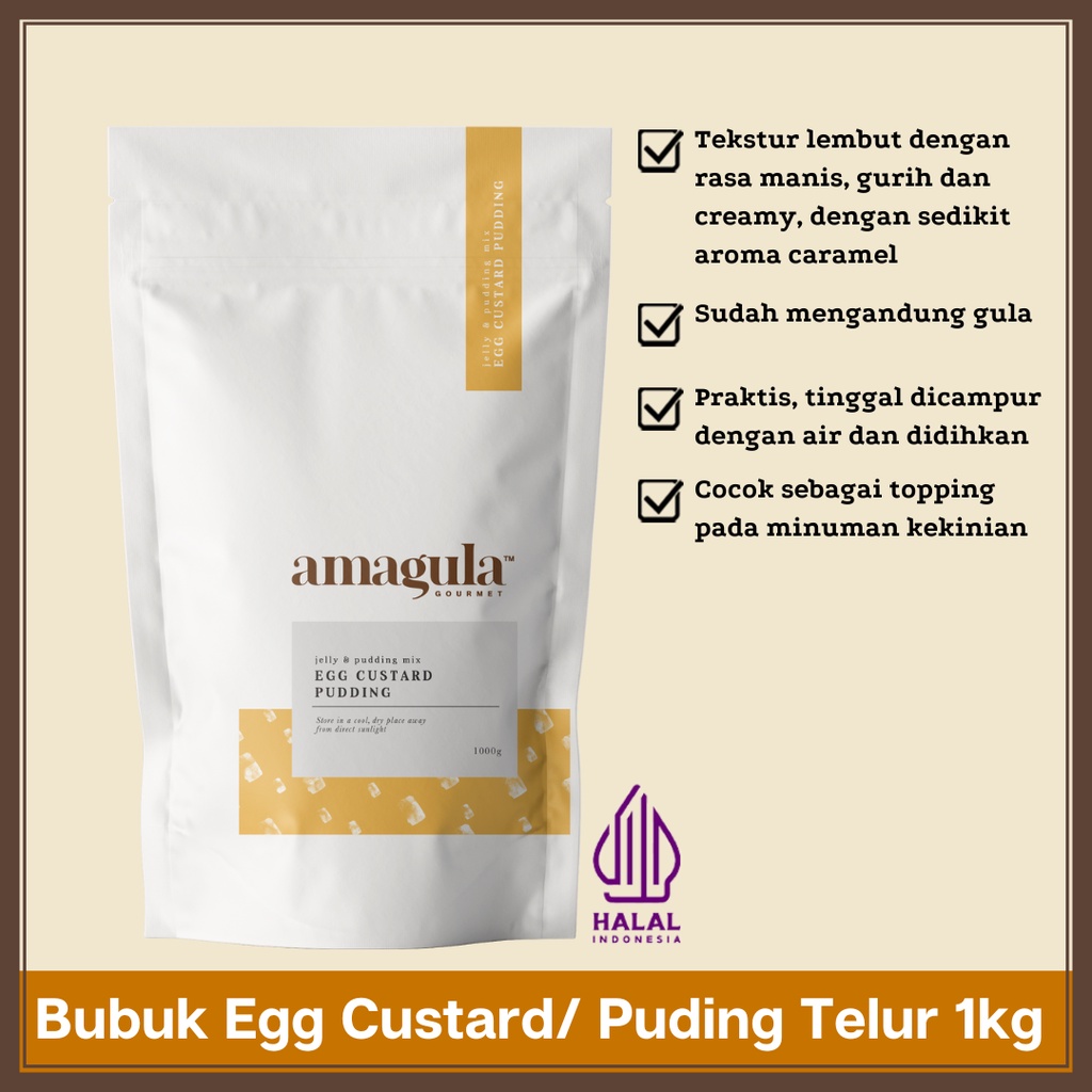 Jual AMAGULA BUBUK PUDING RASA EGG CUSTARD/ EGG CUSTARD PUDDING MIX ...