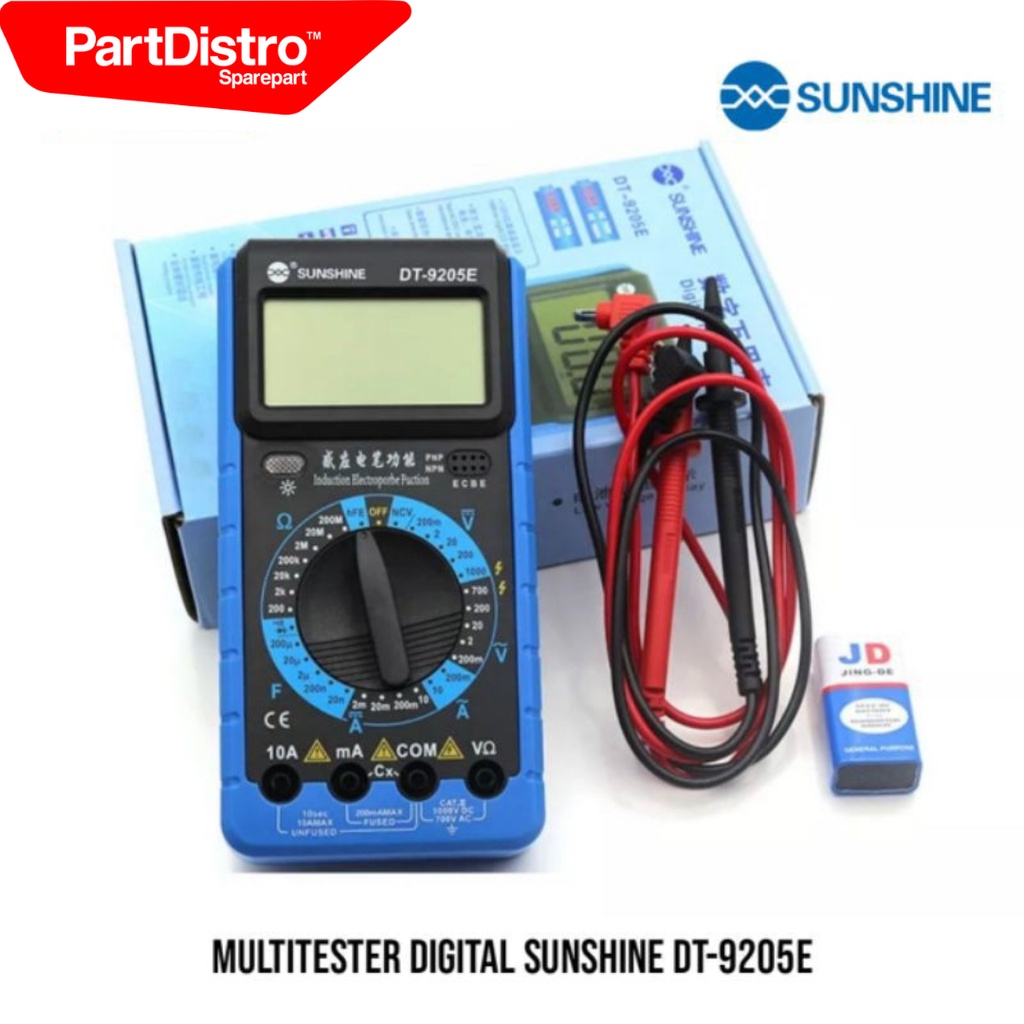 Jual MULTITESTER DIGITAL SUNSHINE DT-9205E (OK) | Shopee Indonesia