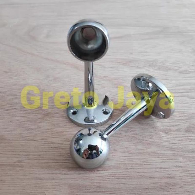 Jual Braket P Buntu Tiang Ujung Bracket Pipa Sambungan Dop Lemari ...