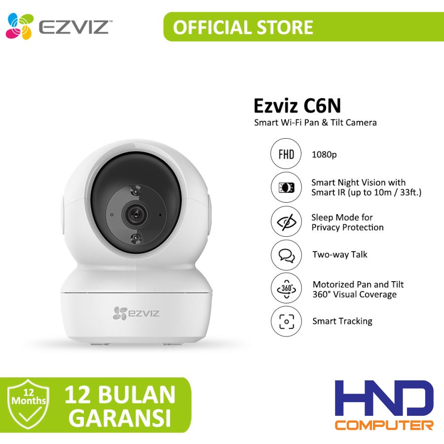 Jual Ezviz C6N 1080P Smart Wi-Fi Pan & Tilt Camera 2MP | Shopee Indonesia