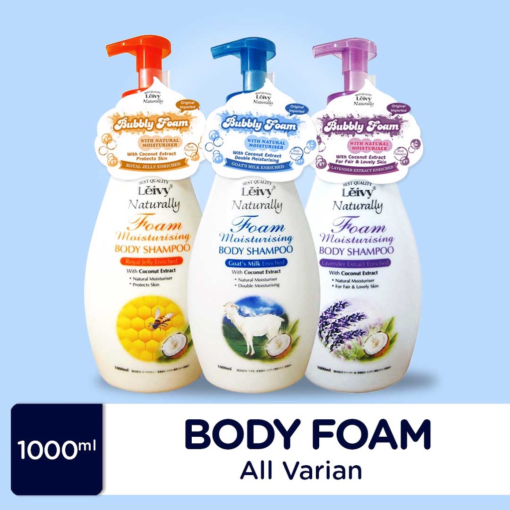 Jual Leivy Body Foam 1000ml - All Varian | Sabun Foam Susu Kambing ...