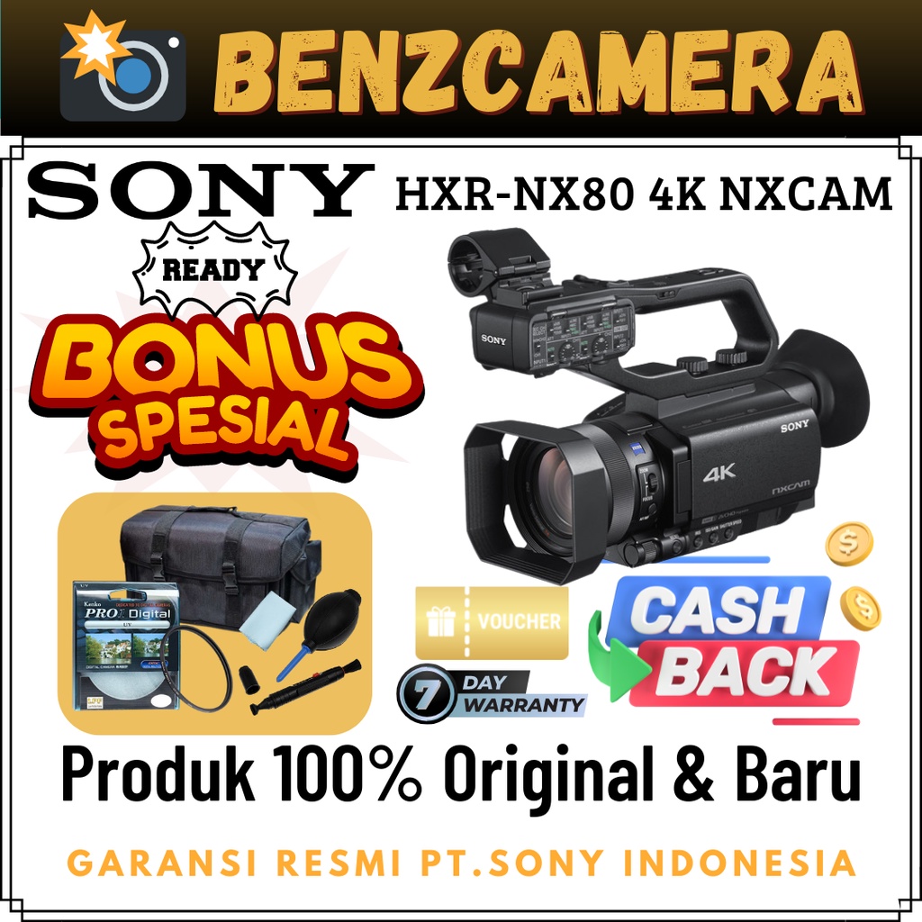 Jual Sony HXR-NX80 4K / Sony NX80 NXCAM | Shopee Indonesia
