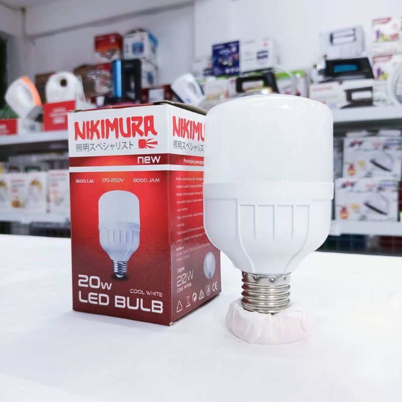 Jual NIKIMURA Lampu LED T BULB KAPSUL CAPSULE JUMBO 20W 20 Watt Putih 8000 Jam Grosir Termurah ...