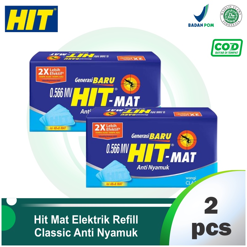 Jual HIT MAT REFILL CLASSIC 48S ( 2 PCS ) | Shopee Indonesia