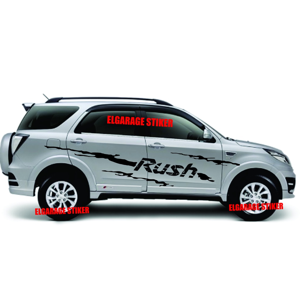Jual Stiker mobil toyota rush cutting stiker body mobil rush stiker ...