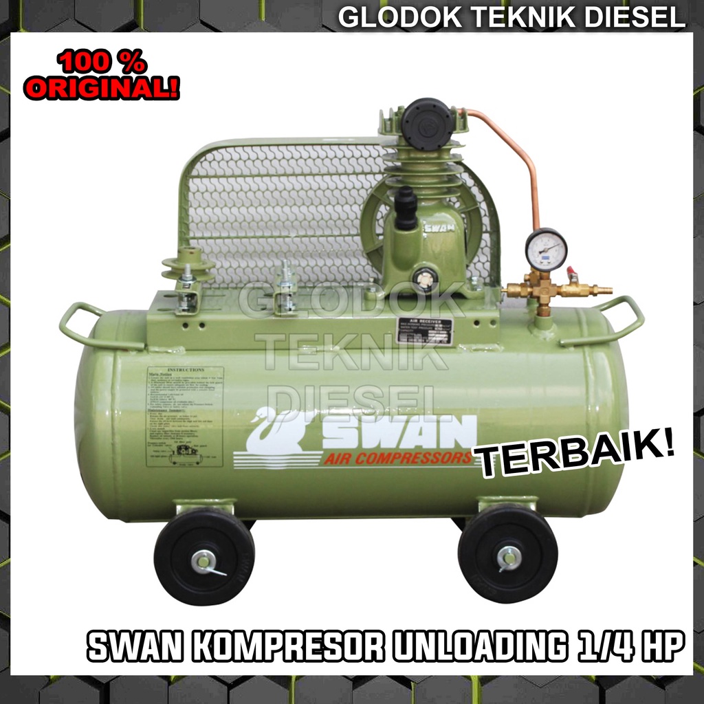 Jual SWAN Air Compressor 1/4 HP KOMPRESOR ANGIN UNLOADING 0.25 PK SU ...