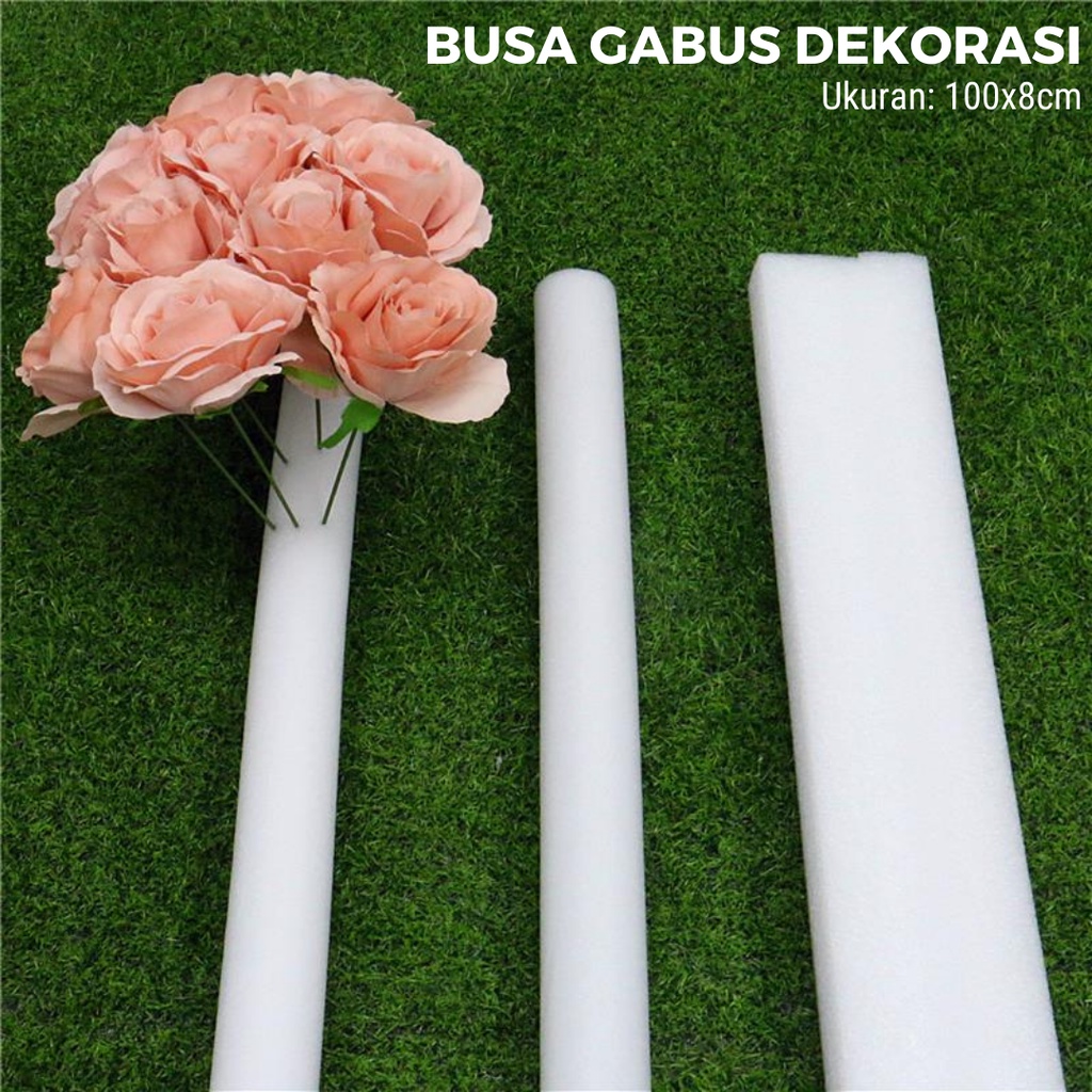Jual Busa Gabus Elastis Kotak Putih / Busa Dekorasi Bunga Pelaminan ...