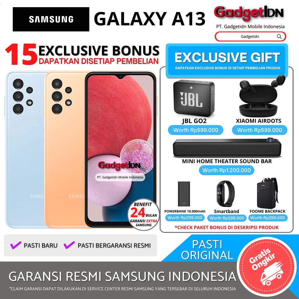 Jual SAMSUNG Galaxy A13 4/128GB 6/128GB Garansi Resmi Samsung | Shopee ...