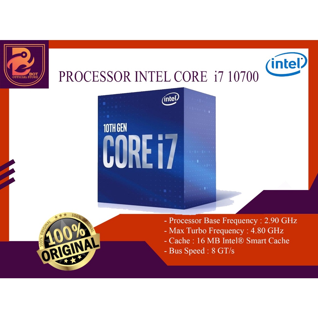 Jual Processor Intel core i7 10700 2.9 GHz BOX Socket 1200 Original ...