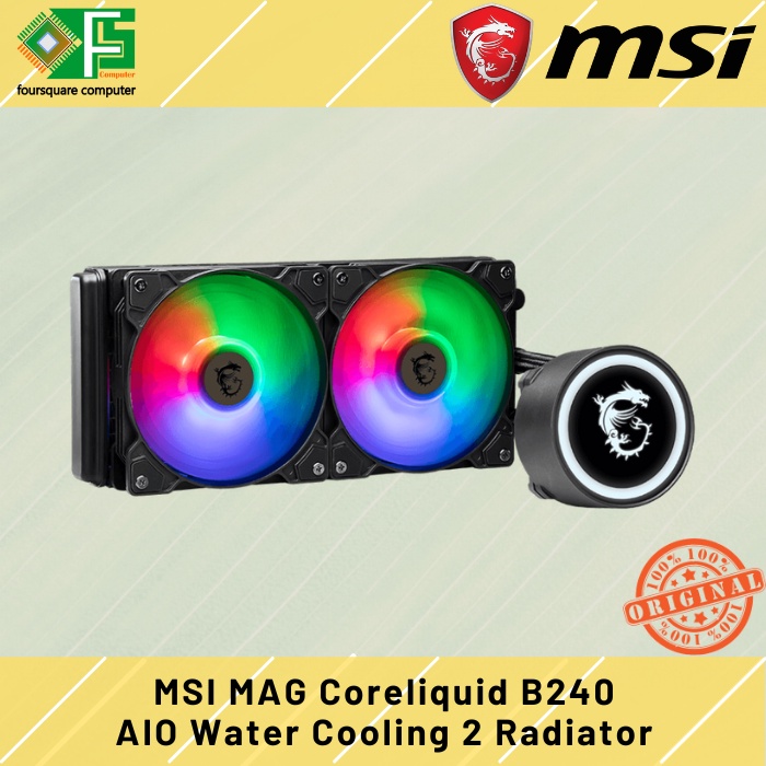 Jual MSI MAG Coreliquid B240 AIO Water Cooling | Liquid Cooler 240 ...