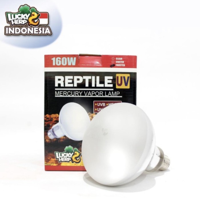 Jual Lucky Herp Mercury Vapor 160 Watt UVA UVB Solarglo Lampu Reptil Kura | Shopee Indonesia
