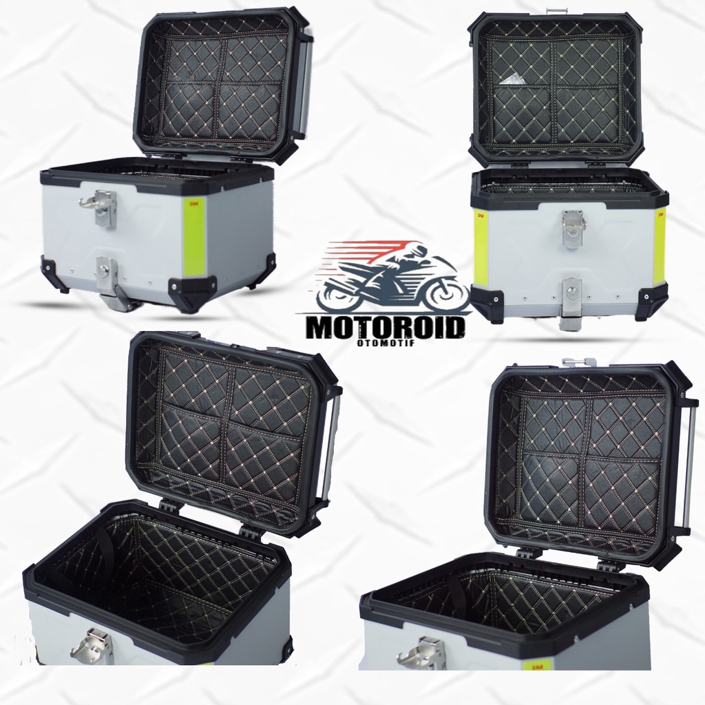 Jual Top box motor pannier alumunium impor 45 liter kunci model x ...