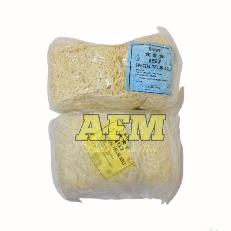 Jual BAKMIE AYAM 157 BIRU/KUNING 500GR MI AYAM MIE PANGSIT MIE BASAH ...