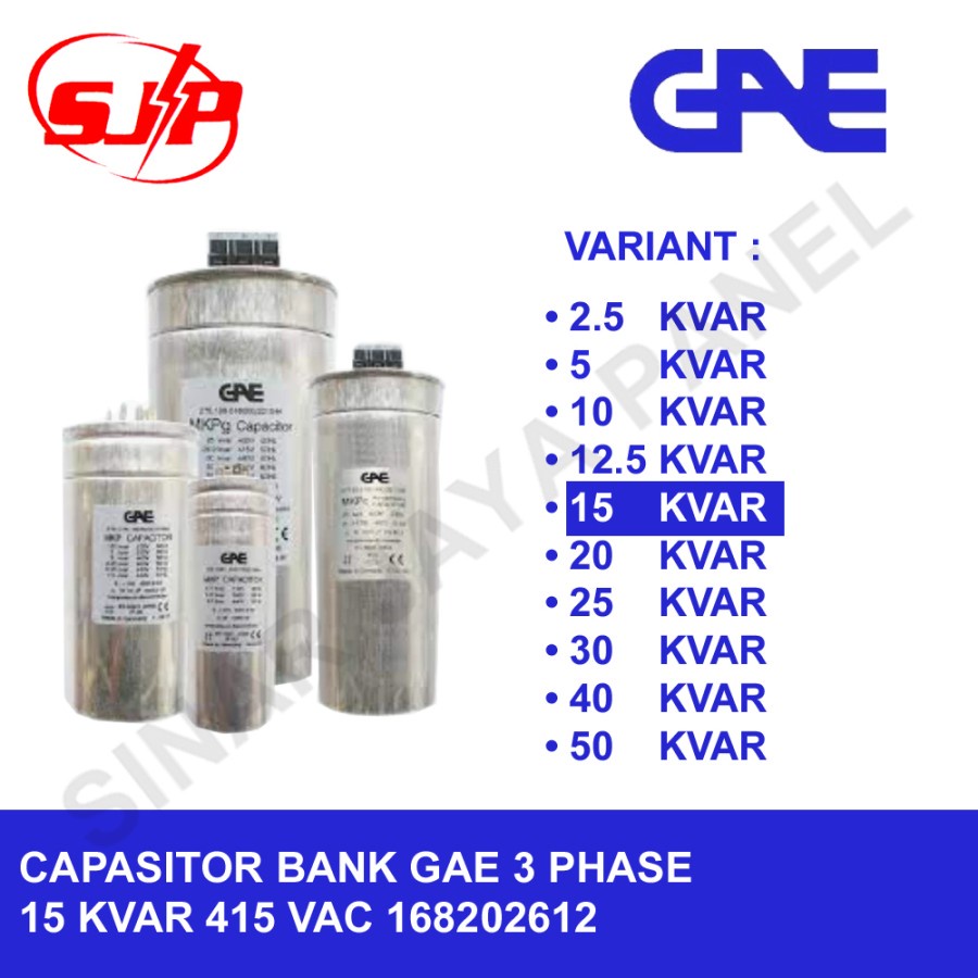 Jual CAPASITOR KAPASITOR BANK GAE MKPC 15 KVAR 15KVAR 415V 3 PHASE 203440014 | Shopee Indonesia