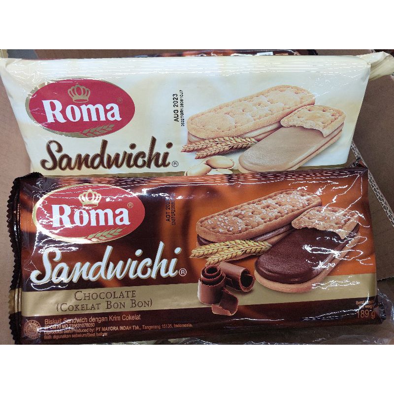 Jual Biskuit Roma Sandwichi 189gr | Shopee Indonesia