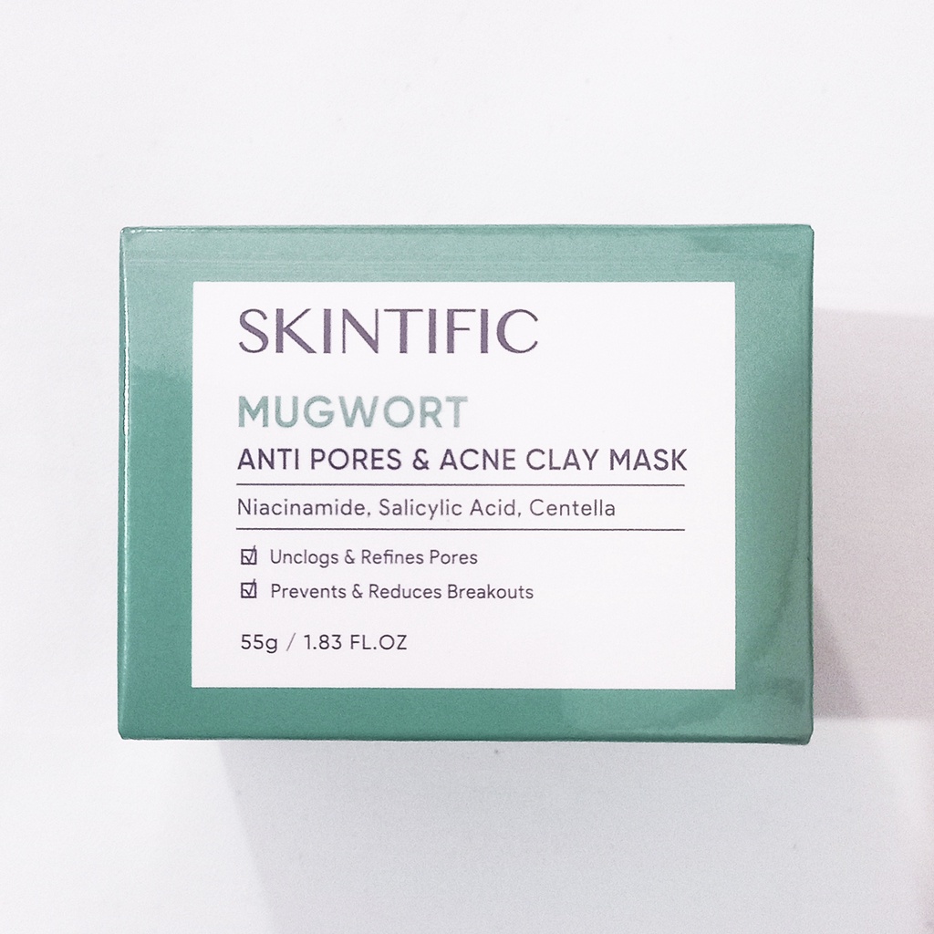 Jual SKINTIFIC Mugwort Mask Anti Pores & Acne Clay Mask 55 Gram ...