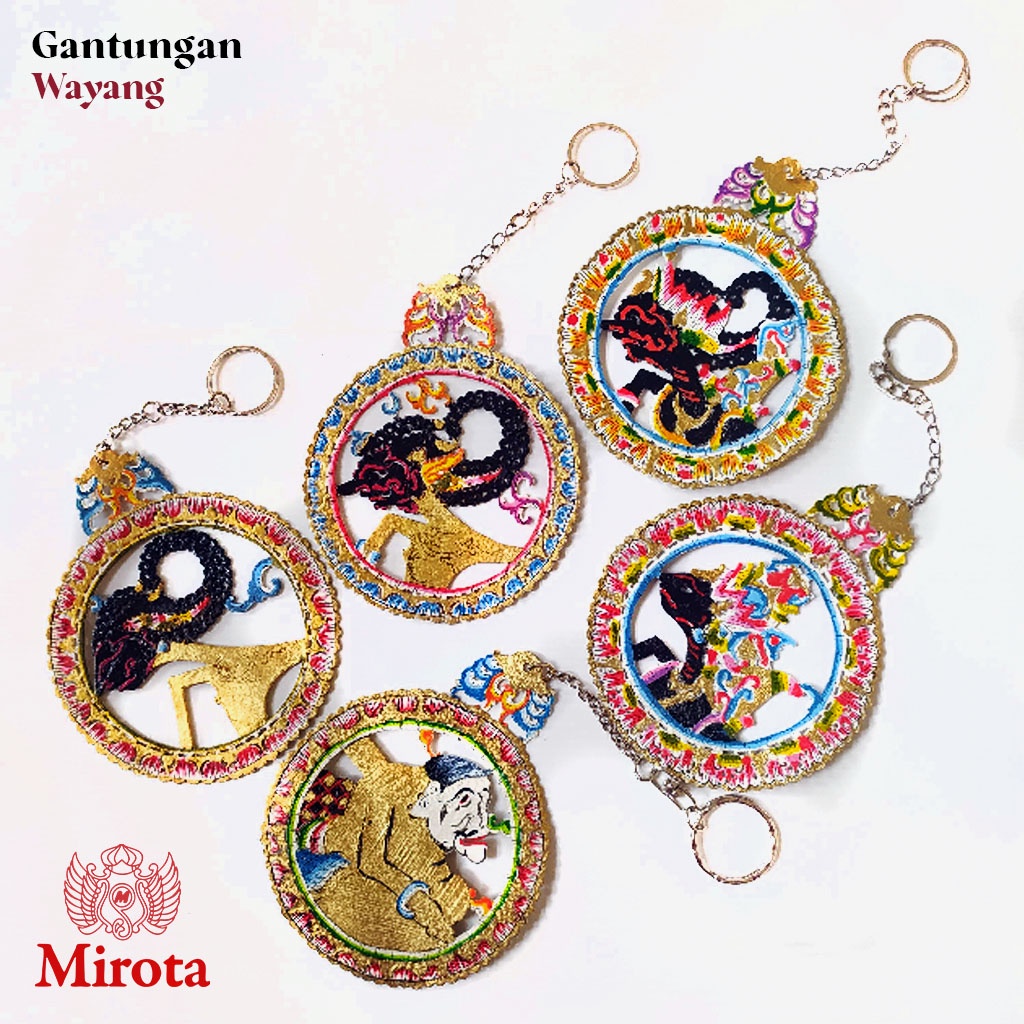 Jual Gantungan Kunci Wayang Kulit | Souvenir Gantungan Maskot Wayang | Shopee Indonesia