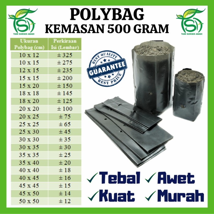 Jual Plastik Polybag Terlengkap & Harga Terbaru Mei 2026 | Shopee Indonesia