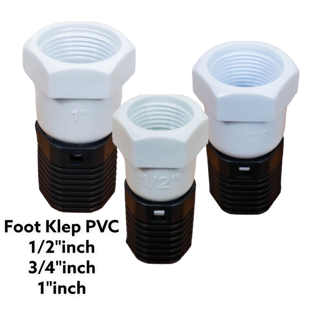 Jual Foot Klep PVC 1/2 3/4 1 inch - Foot Valve Tusen Saringan Filter ...