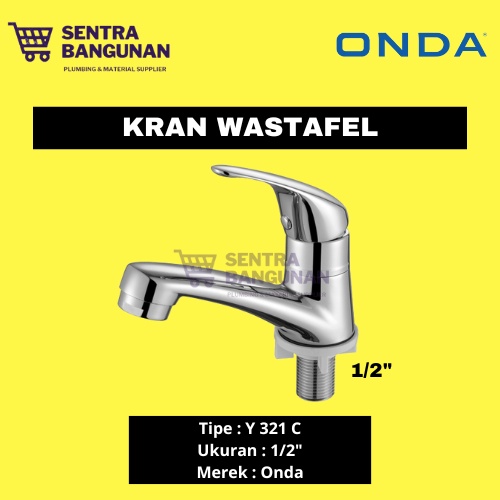Jual KRAN WASTAFEL ONDA Y 321 C 1/2" INCH / KERAN CUCI TANGAN Y321C | Shopee Indonesia