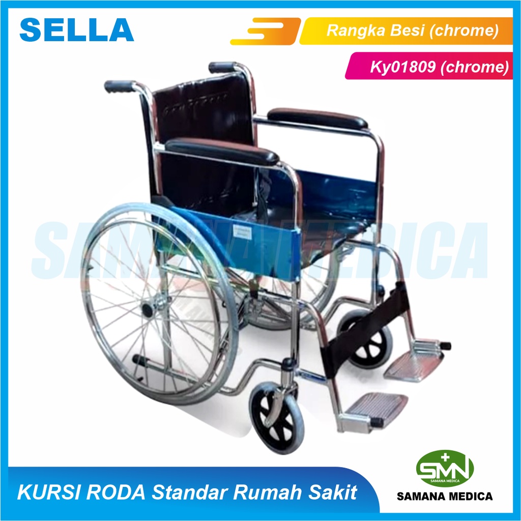 Jual Kursi Roda Standar SELLA KY809 Kursi Roda Standar Rumah Sakit ...