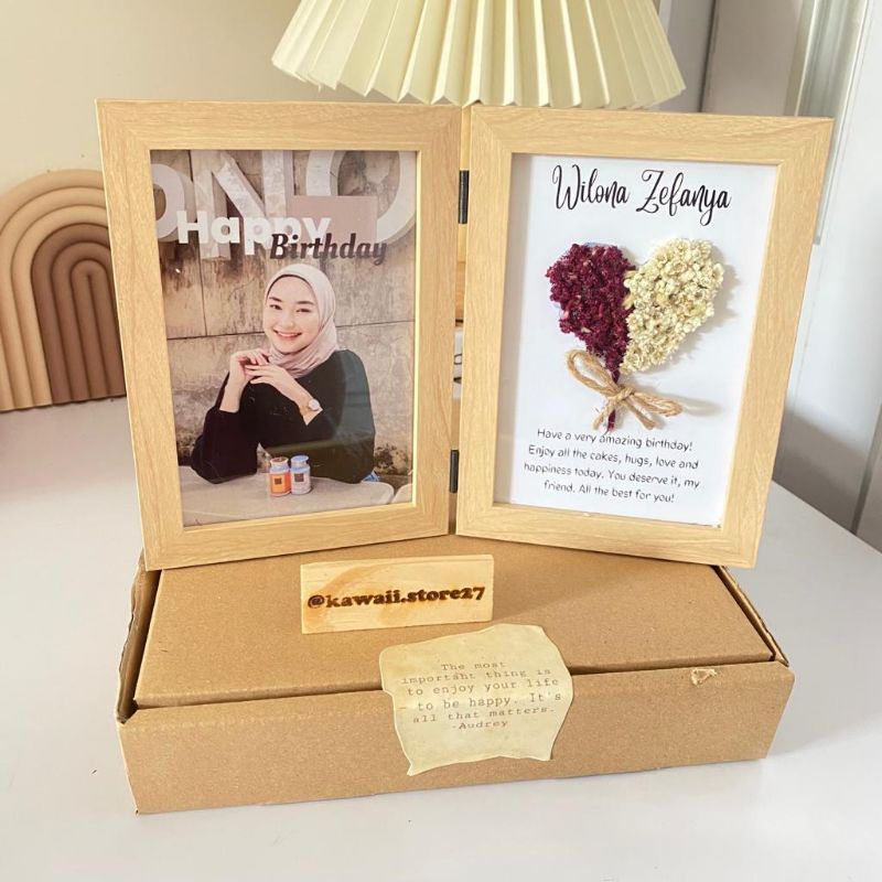 Jual Kado Ulang Tahun Frame Lipat /Wisuda/Pernikahan / Anniversary ...