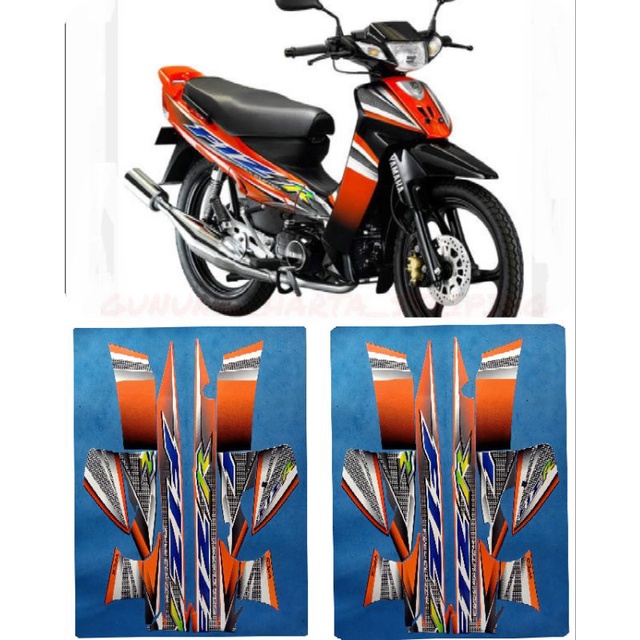 Jual Striping Stiker Lis Les Body Motor Yamaha FIZ R 2004-2005 Full Set ...