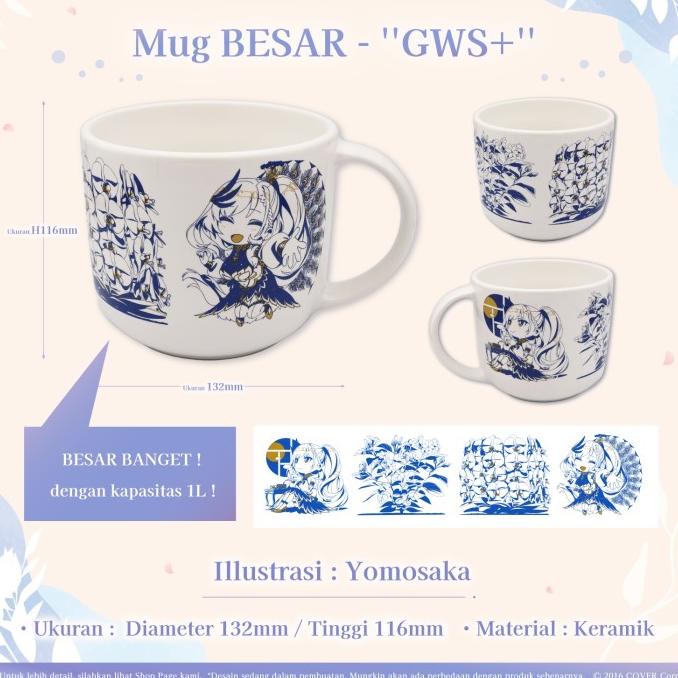 Jual hololive Mug BESAR - "GWS+" - Pavolia Reine | Shopee Indonesia