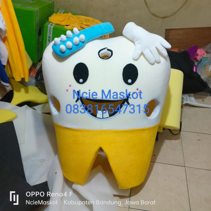 Jual Kostum Badut Maskot Gigi (Full busa) | Shopee Indonesia
