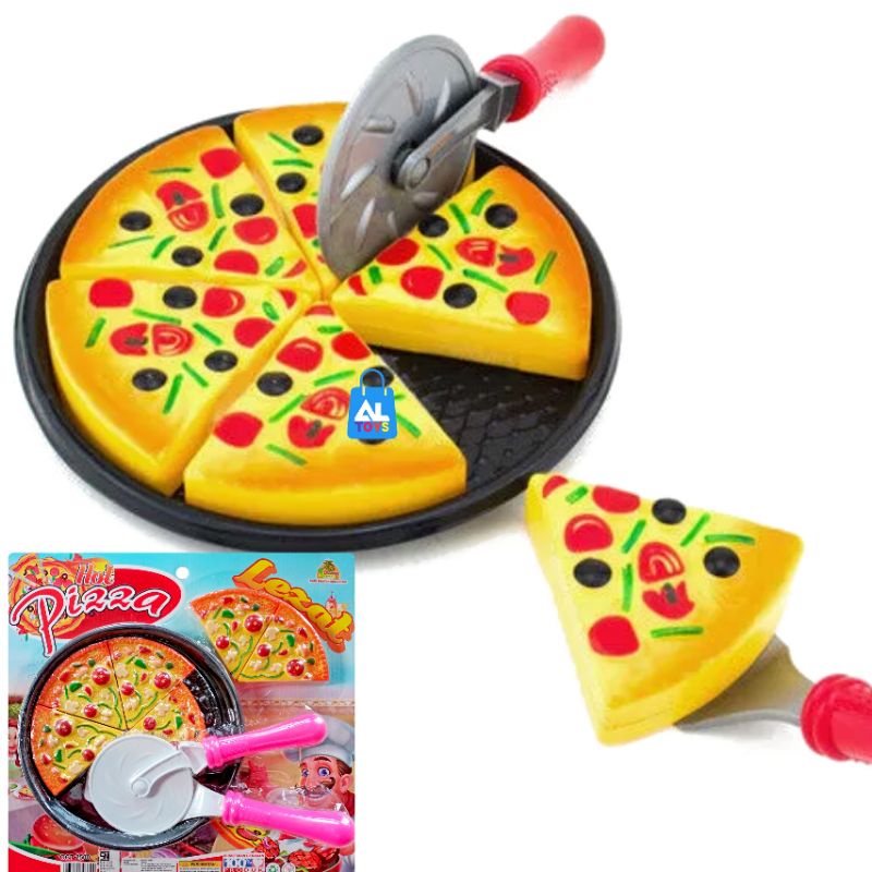 Jual MAINAN SEA FOOD PIZZA POTONG SET MAINAN PIZZA SET MURAH oct2500 ...