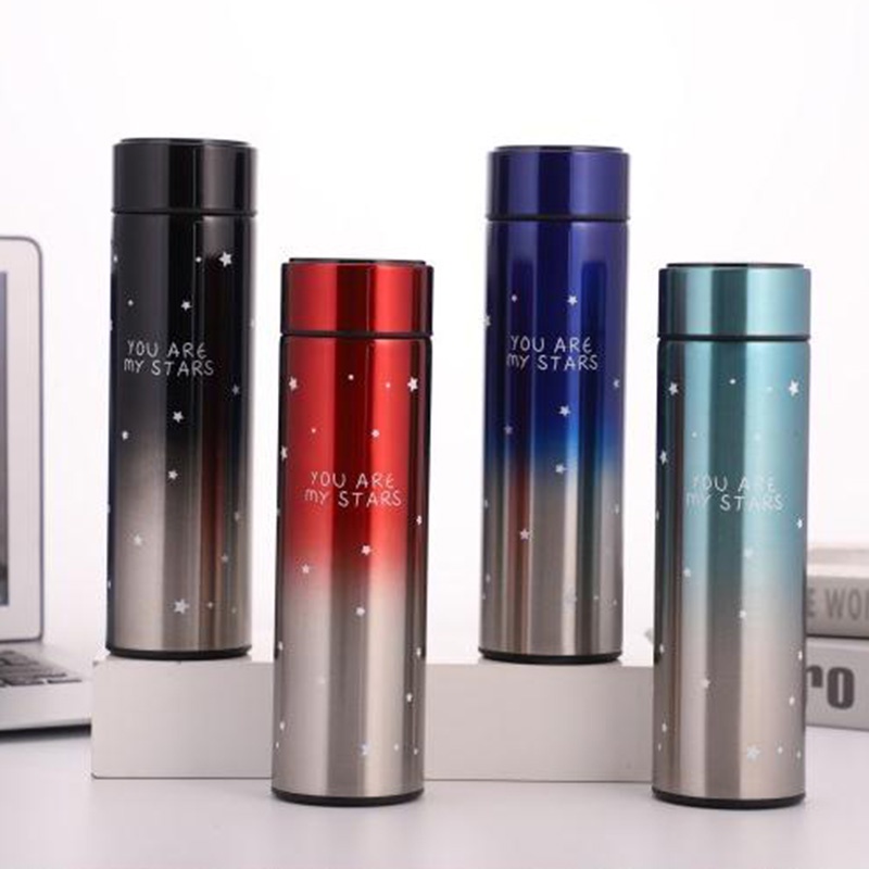 Jual Termos Stainless " SUHU LED "500ml / Botol Air Minum Stainless ...