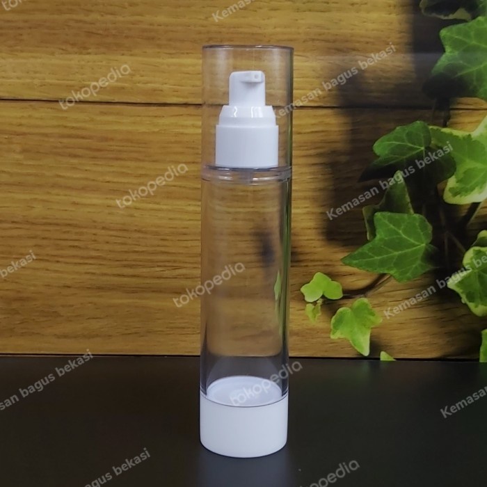 Jual BOTOL AIRLESS PUMP 100 ML / BOTOL ACRYLIC 100ML / BOTOL PUMP 100 ML | Shopee Indonesia