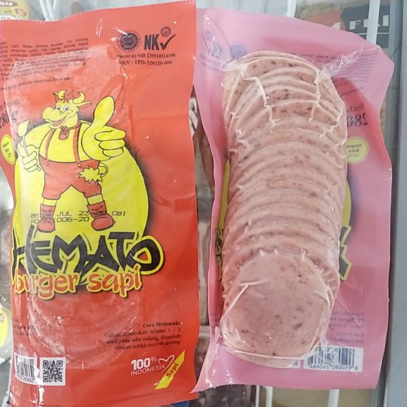 Jual Hemato burger sapi 280gr | Shopee Indonesia