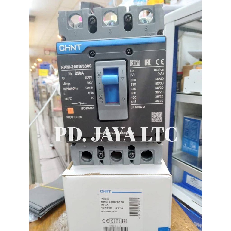Jual Chint MCCB Breaker 250A 36kA NXM-250S/3P | Shopee Indonesia