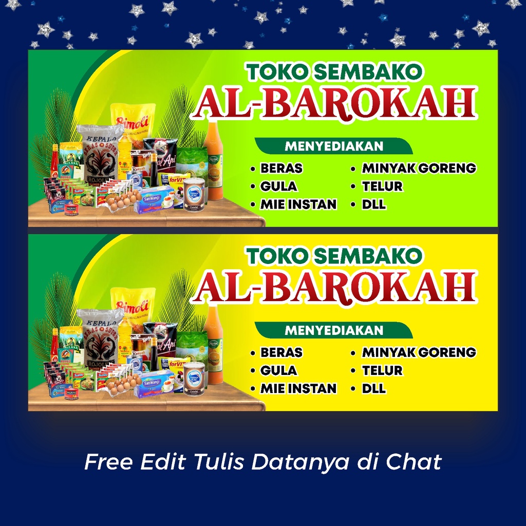 Jual Spanduk / Banner Toko Sembako | Shopee Indonesia