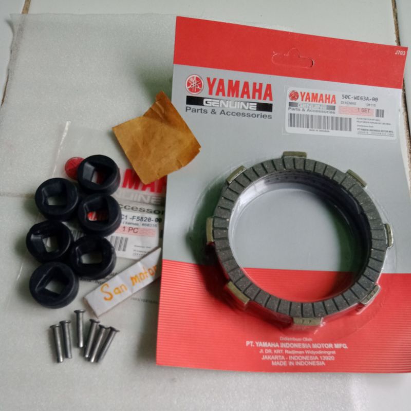 Jual Kampas Kopling Plat kopling 50C Plus Karet Kopling Jupiter MX 135cc New Yamaha. | Shopee ...