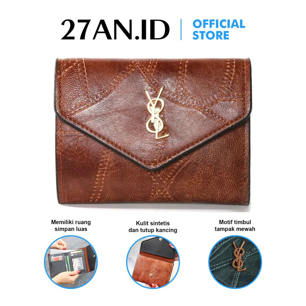 Jual (27AN.ID) COD Dompet Wanita MH126 dompet import Murah dompet Lipat Kecil Lucu Dan Cantik ...