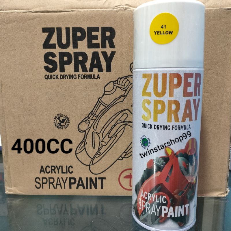 Jual Pilox Pilok Zuper Spray Paint Yellow Kuning Glossy 41 400cc Cat ...