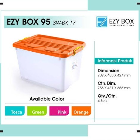 Jual Ezy Box Container 95 Liter | Shopee Indonesia