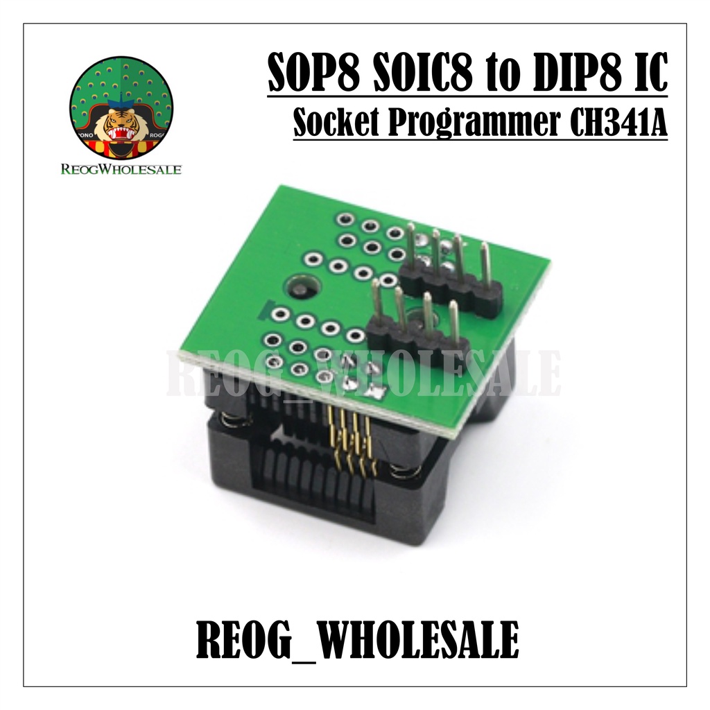 Jual SOP8 SOIC8 to DIP8 IC Socket Programmer CH341A Adapter Converter 150milSOP8 SOIC8 to DIP8 ...