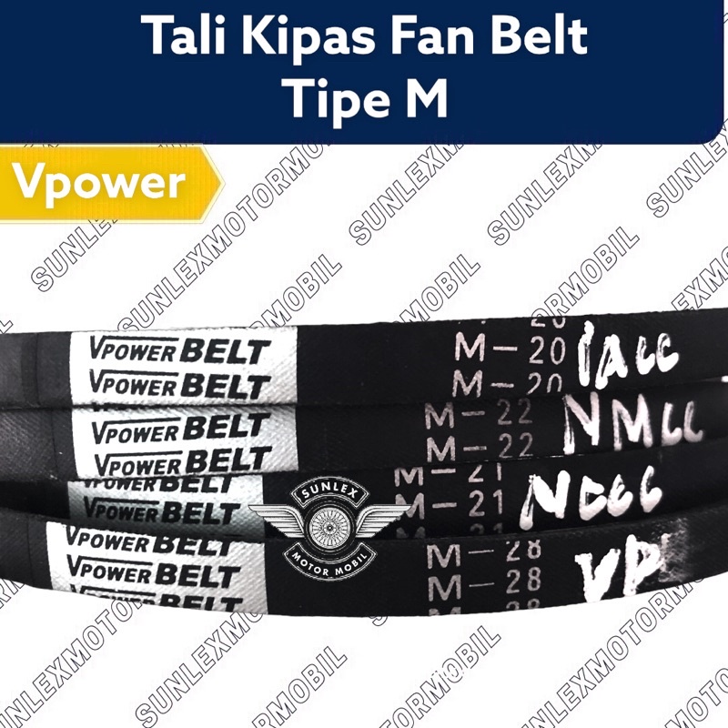 Jual TALI KIPAS FAN BELT VBELT M22 M-22 M 22 MESIN CUCI VPOWER | Shopee Indonesia