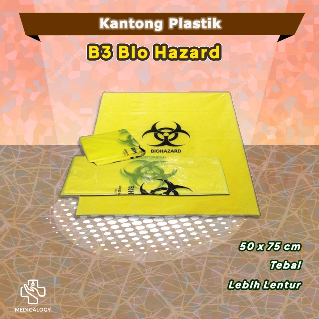 Jual Plastik Biohazard ukuran 50x 75 isi 20 per pack | Shopee Indonesia
