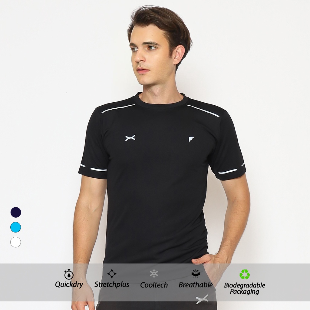 Jual Flexzone Running Tee Reflective RunningOne series Jersey Lari ...