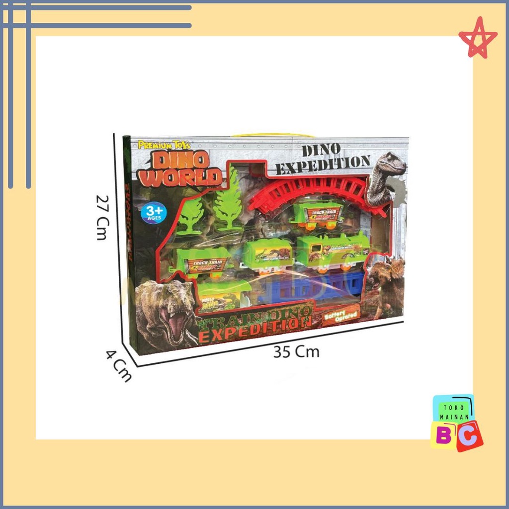 Jual Mainan Anak Rel Kereta Api Dinosaurus Railway Set Train Dino ...