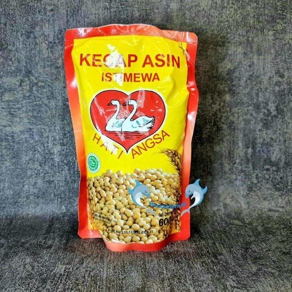 Jual ARTXx4X8--Kecap Asin HATI ANGSA Refil 600ml | Shopee Indonesia