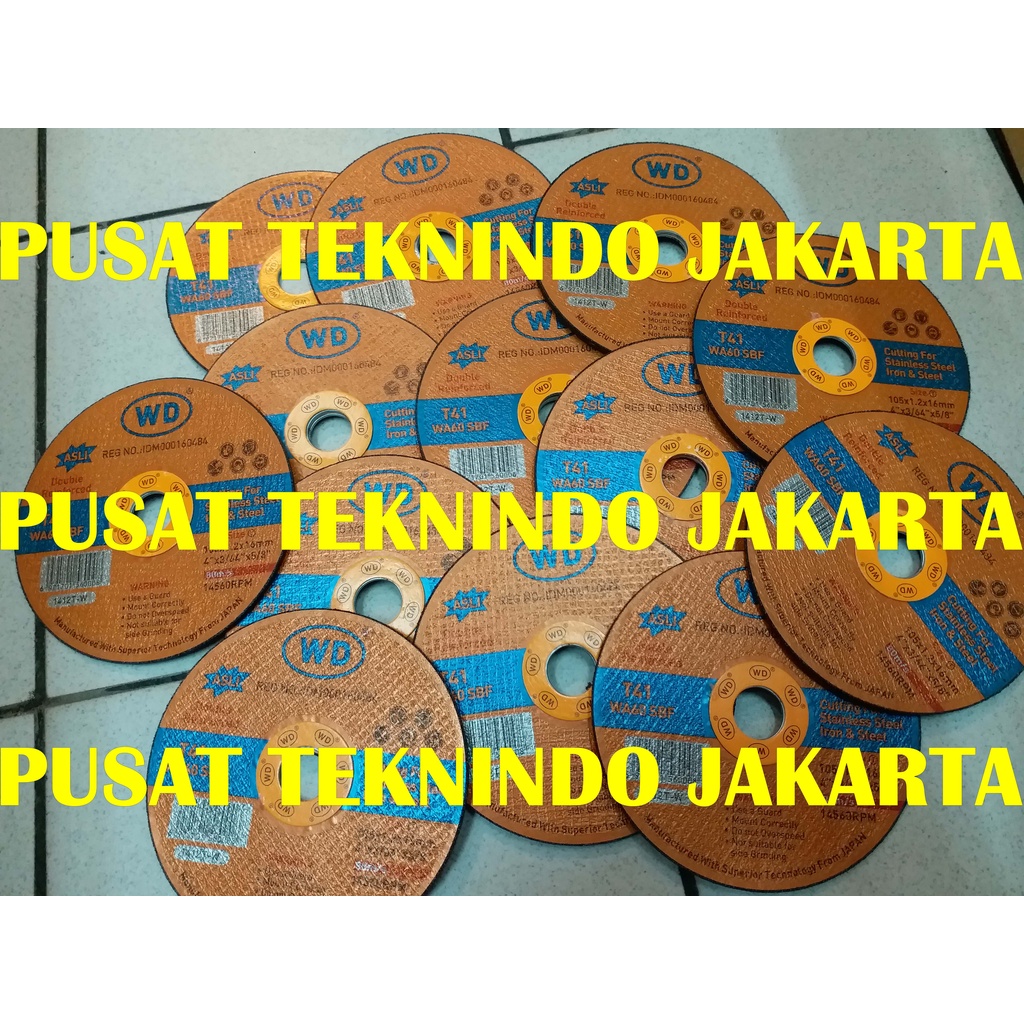 Jual BATU GERINDA POTONG RESIBON WD 4" 100MM CUTTING WHEEL BATU GURINDA ...