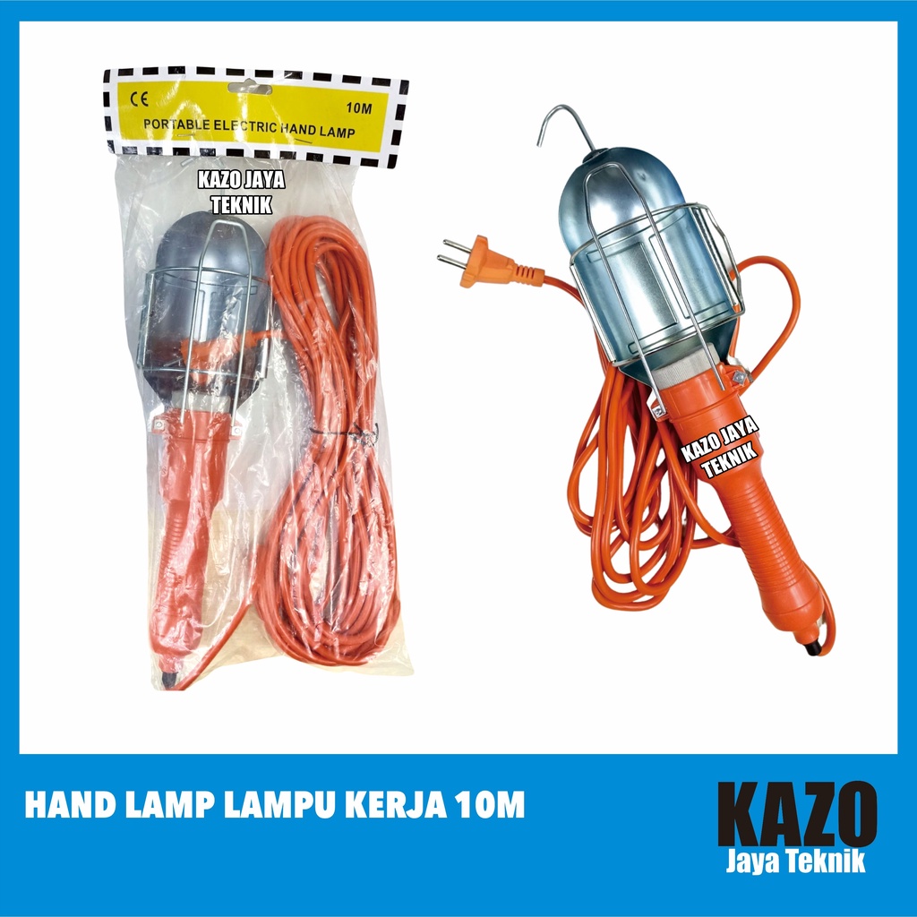 Jual Hand Lamp Lampu Kerja 10m / Lampu Kerja Gantung Kabel 10M | Shopee ...